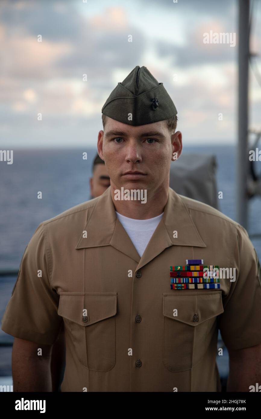 PACIFIC OCEAN (Aug. 13, 2021) U.S. Marine Corps Staff Sgt. Justin Haish ...