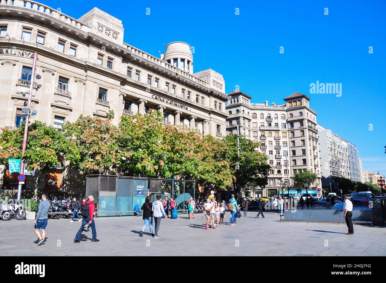 Barcelona city centre Stock Photo - Alamy