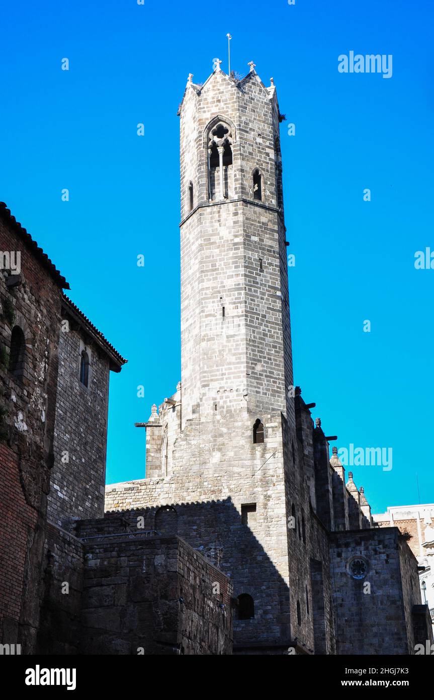 Gaudi clock tower hi-res stock photography and images - Alamy
