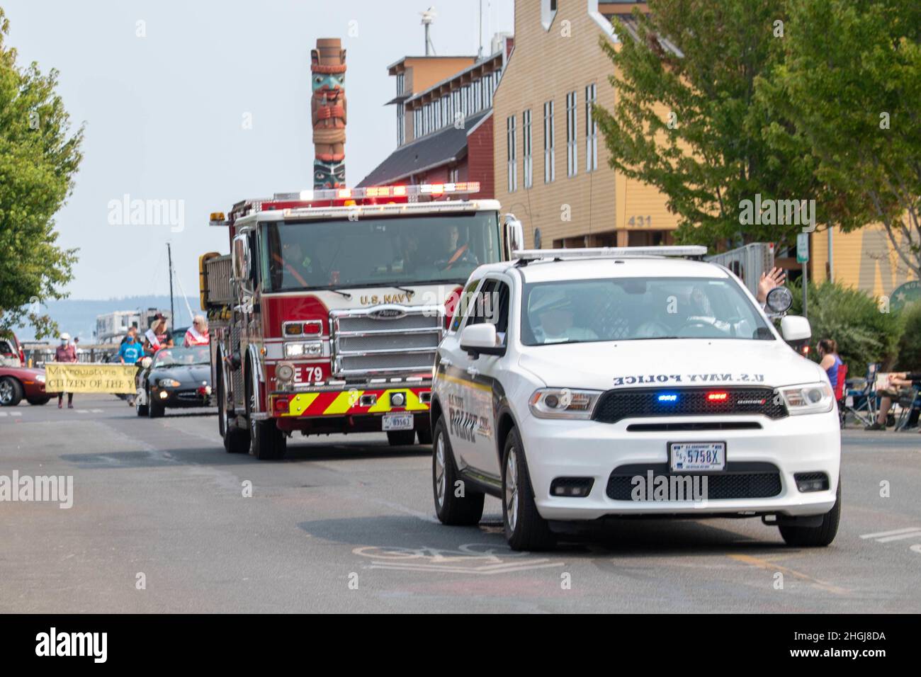 Cmdr. Andrew Crouse, commanding officer, Naval Magazine Indian Island ...
