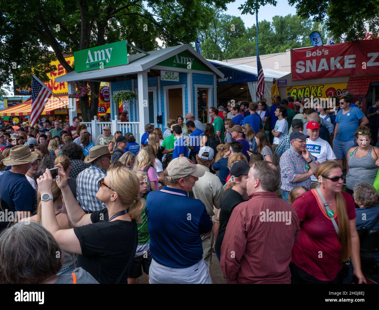 FALCON HEIGHTS, MN - 23 AUG 2019: Senator Amy Klobuchar, presidential ...
