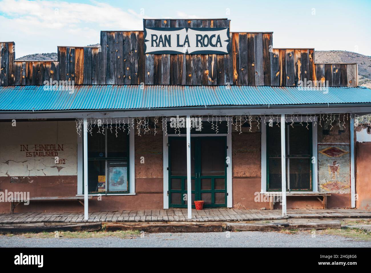 Ran La Roca gallery, in an Old West styled building in Lincoln Historic ...