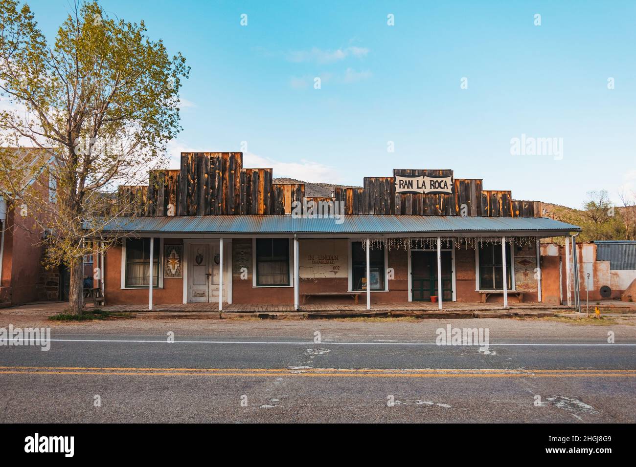 Ran La Roca gallery, in an Old West styled building in Lincoln Historic ...