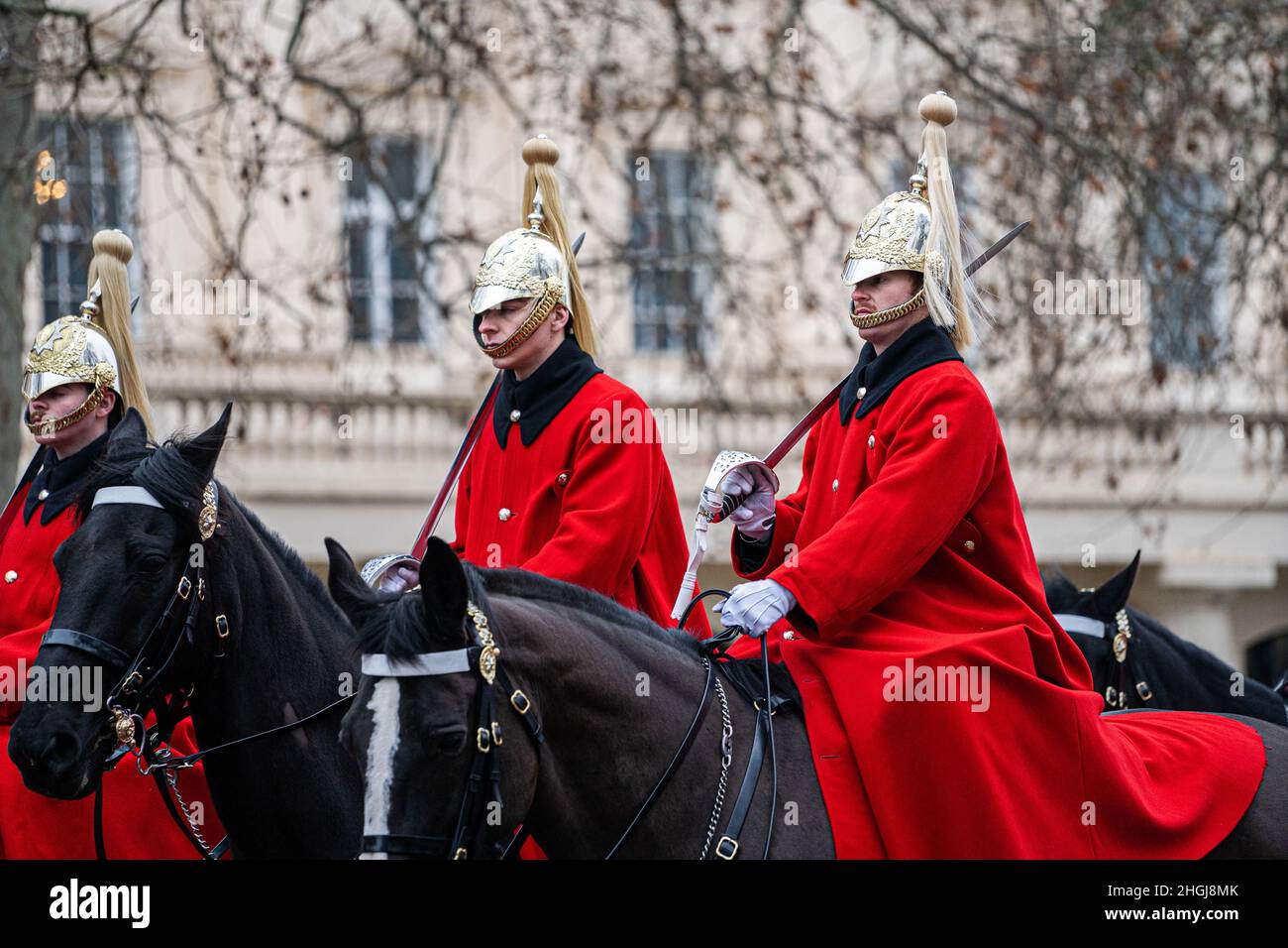 Lifeguards regiment of the Household Cavalry, London, UK Stock Photo ...