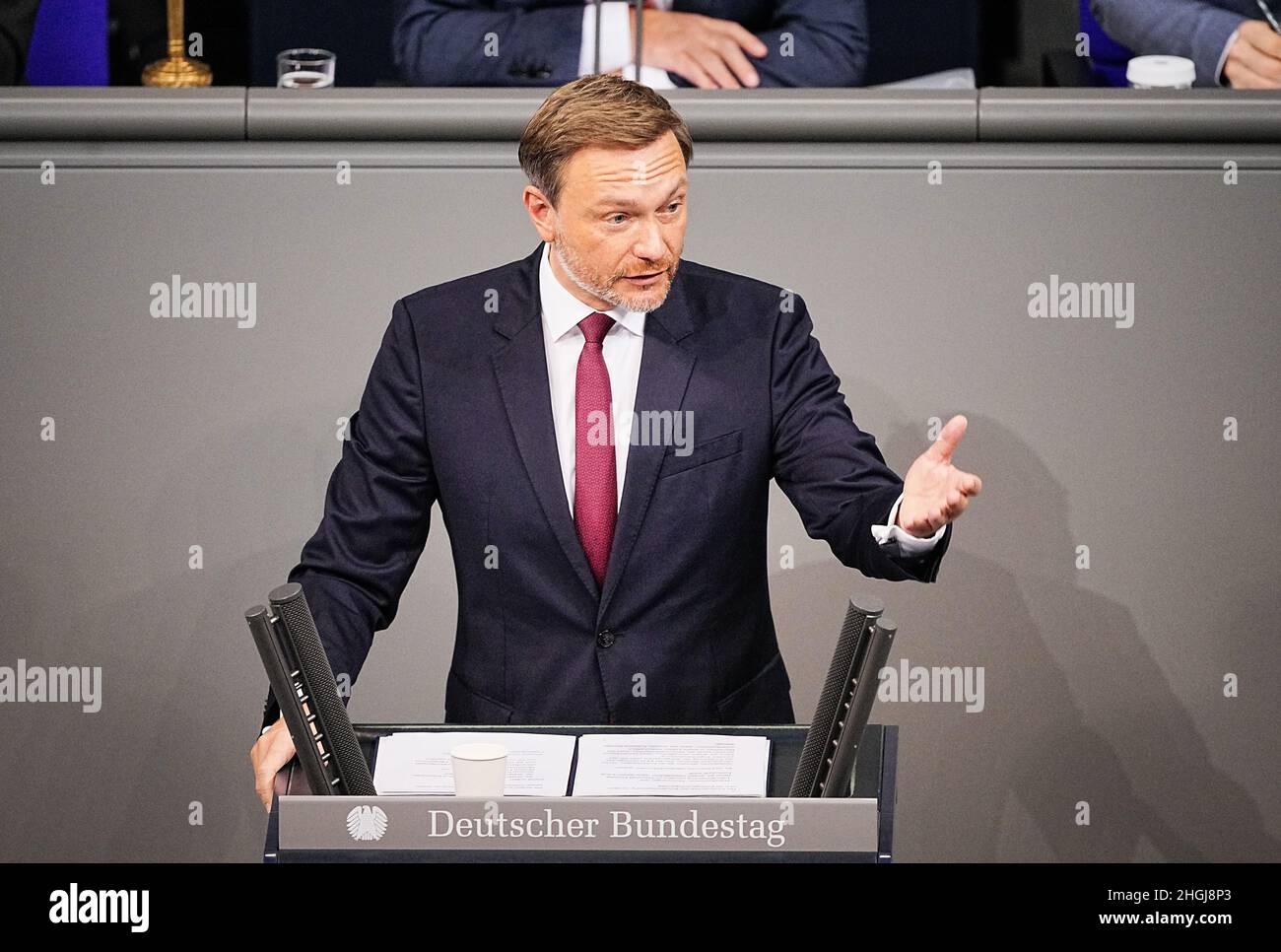 Berlin, Germany. 14th Jan, 2022. Federal Minister of Finance Christian ...