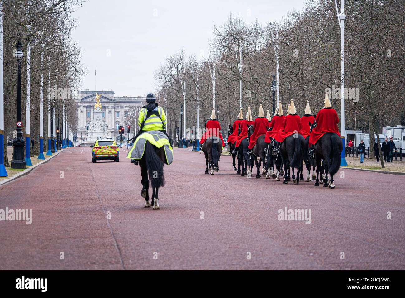 Lifeguards regiment of the Household Cavalry, London, UK Stock Photo ...