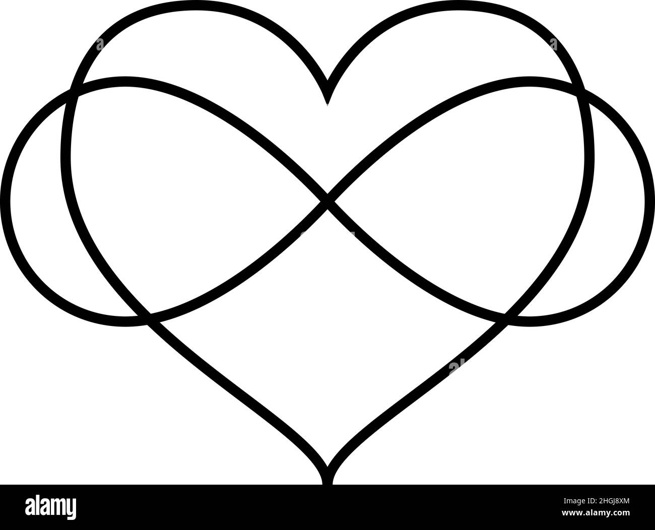 Infinity Heart Outline Icon Vector Stock Vector Image & Art - Alamy Infinity Heart Outline Icon Vector Stock Vector Image & Art - Alamy