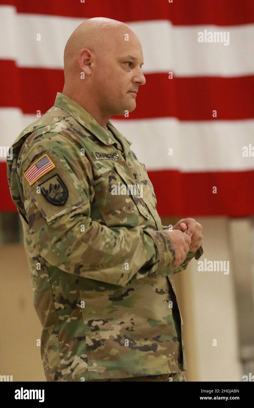 U.S. Army Reserve Col. Russell Chambers, commander of the 211th ...