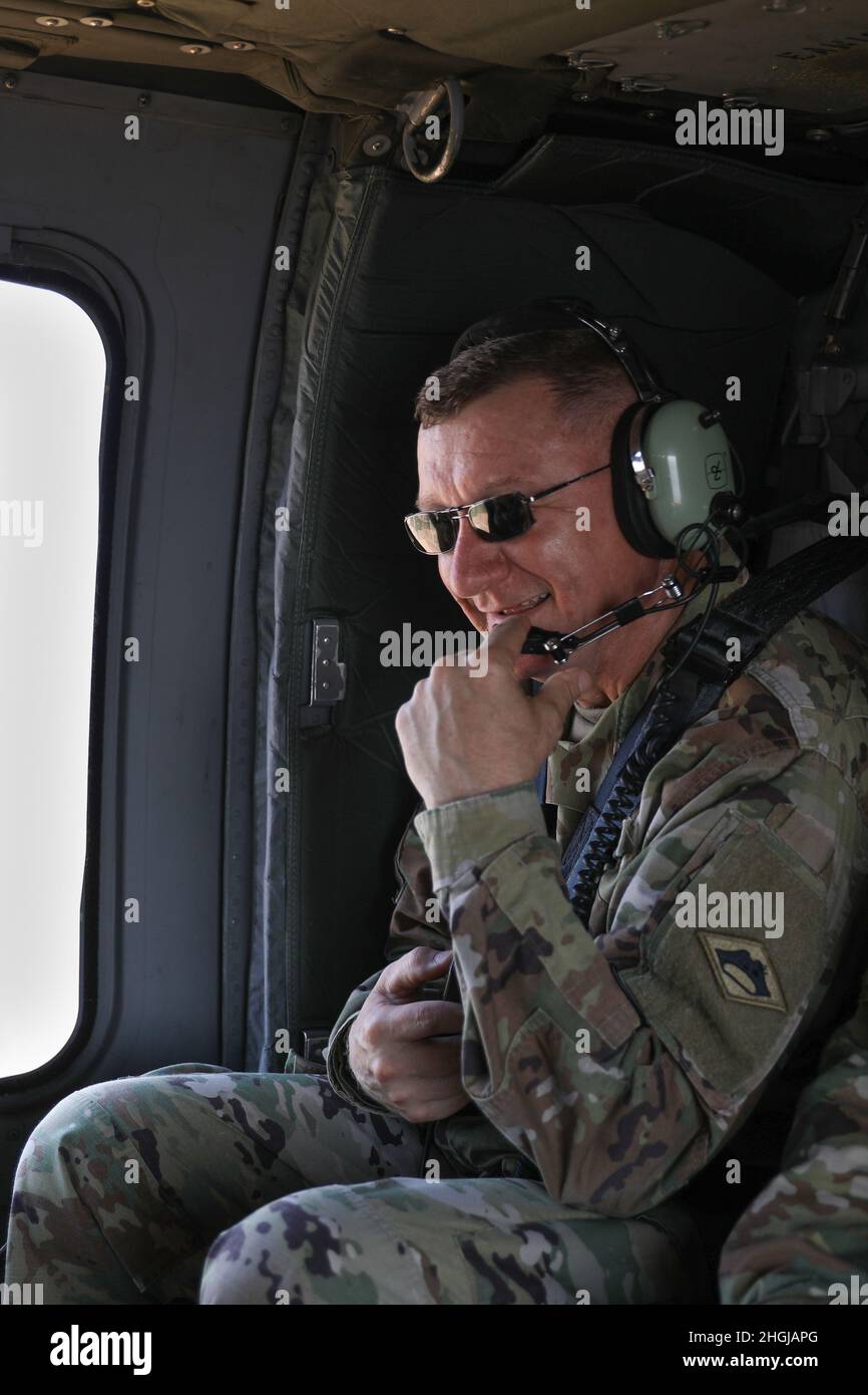 Brig. Gen. Gregory Knight, the Adjutant General of Vermont, uses a ...