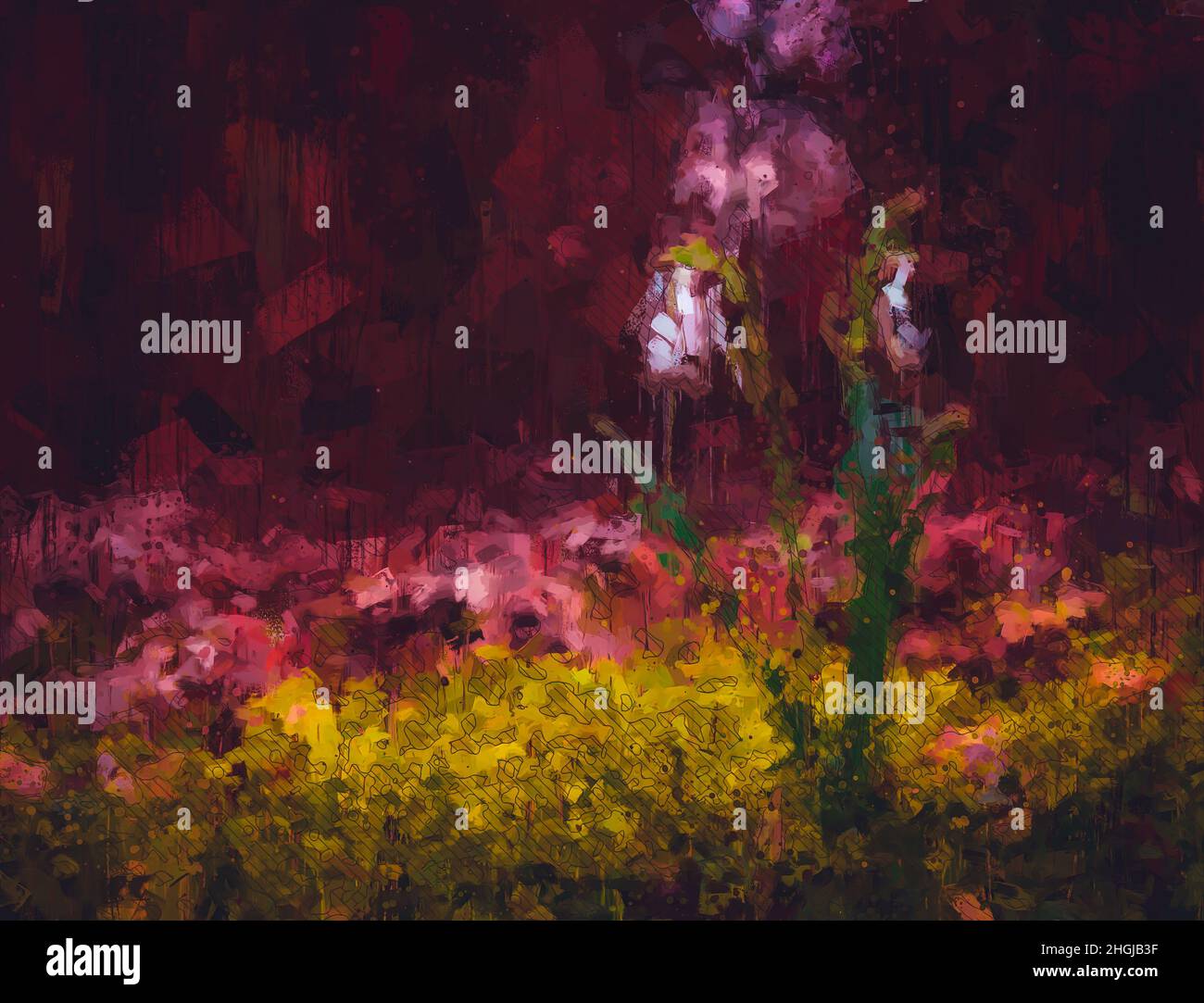 Nature Landscape Scenic Impressionist Painting Van Gogh Style ...