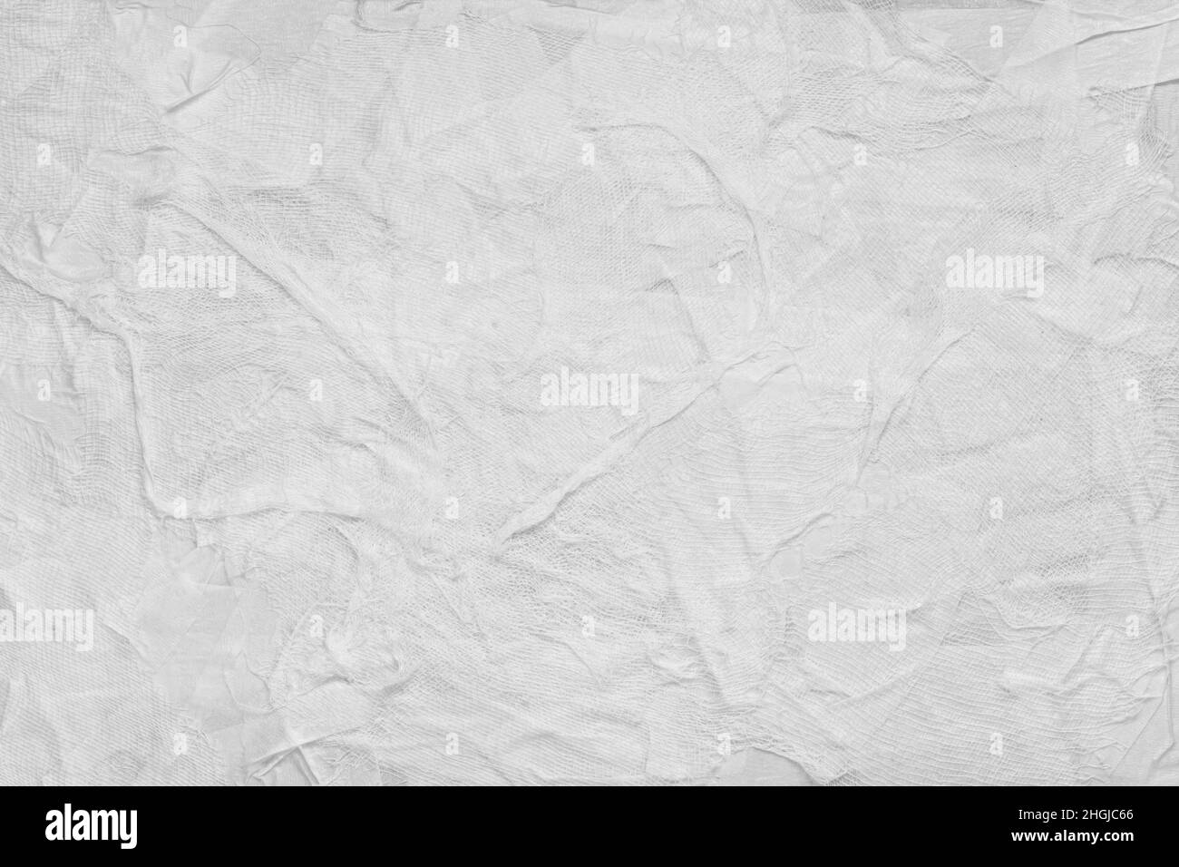 Textured handmade white textile background with mesh and paper base ...