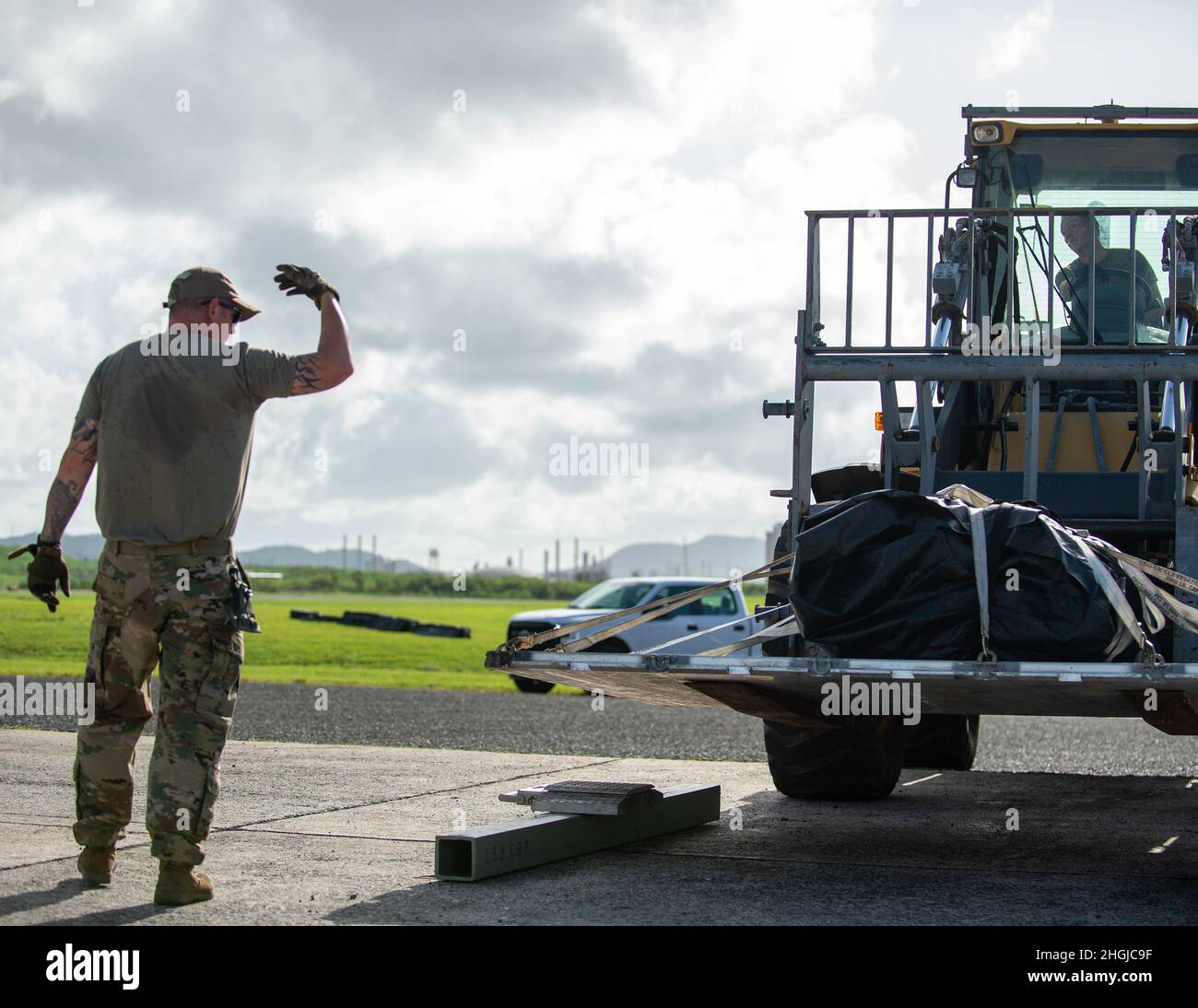 U.S. Air Force Master Sgt. James Cain, 136th Contingency Response ...
