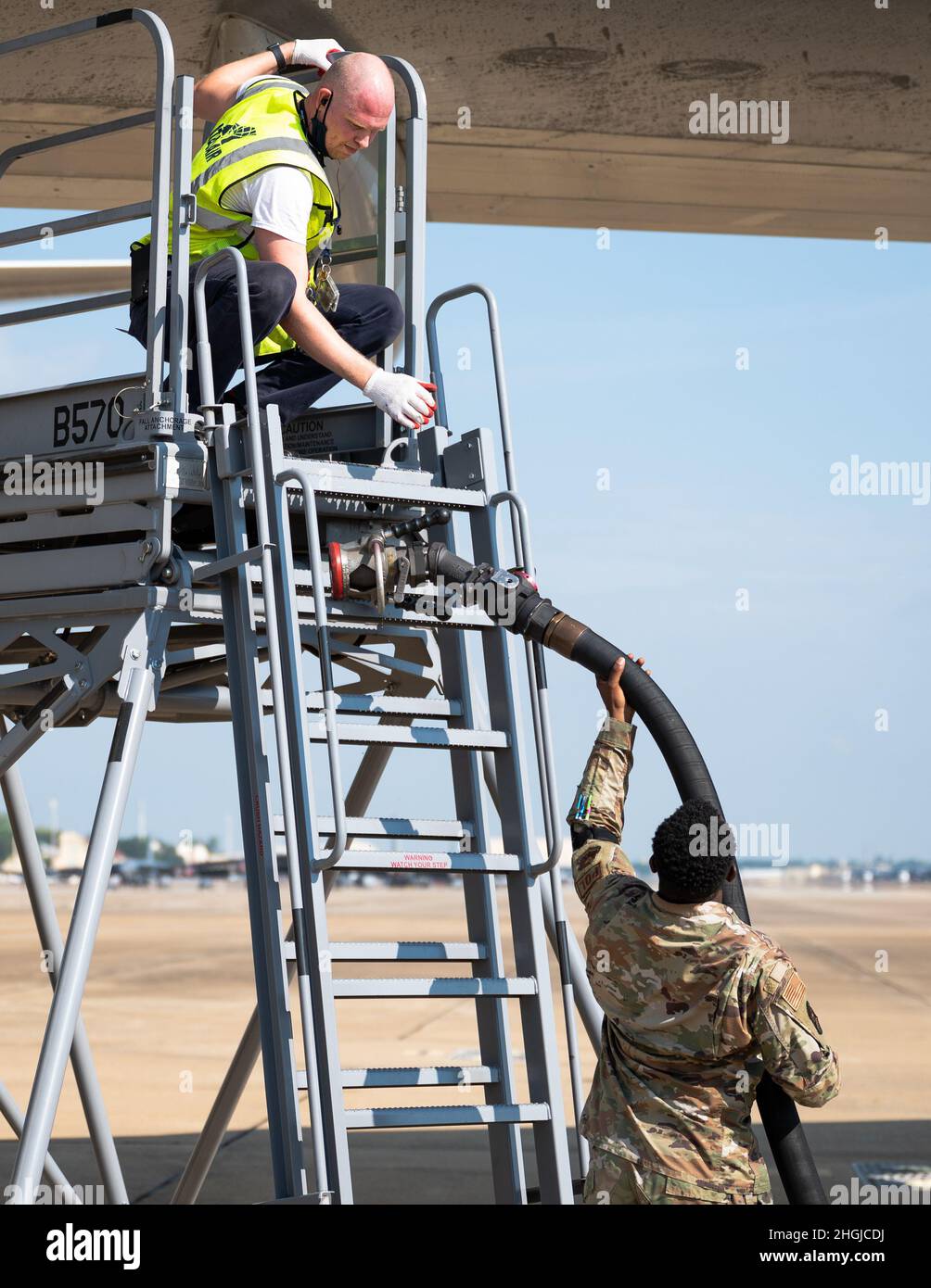An air transportation specialist Airman from the 2nd Logistics ...