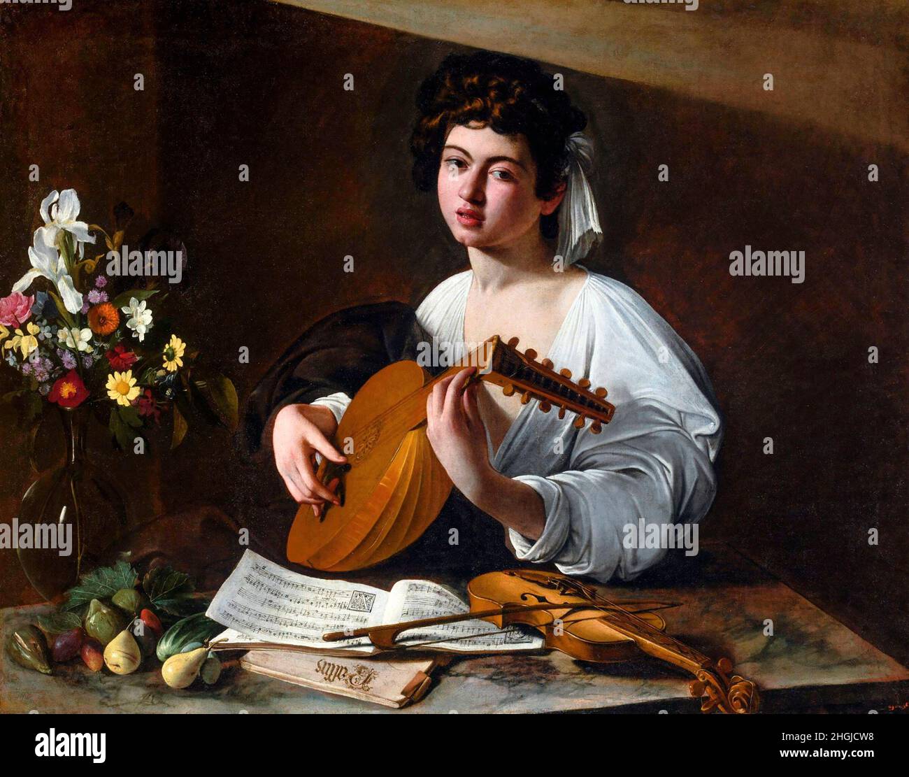 Caravaggio. The Lute-Player by Michelangelo Merisi da Caravaggio (1571 ...