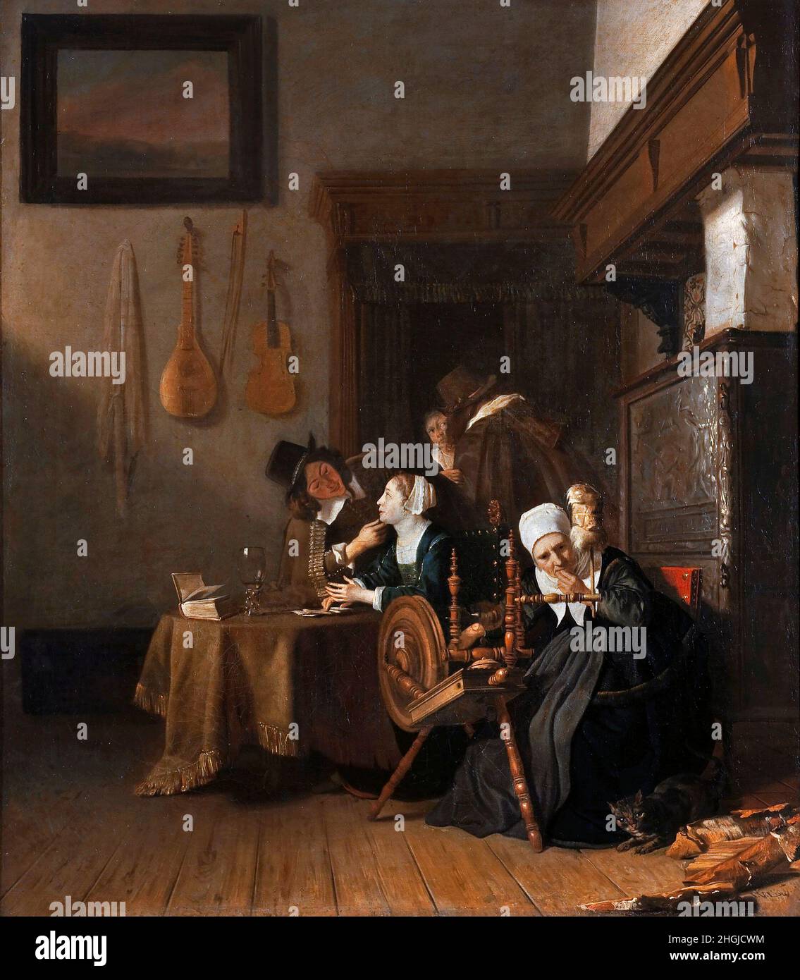 Indulgent Old Lady by the Dutch Golden Age artist, Jacob van Loo (1614 ...