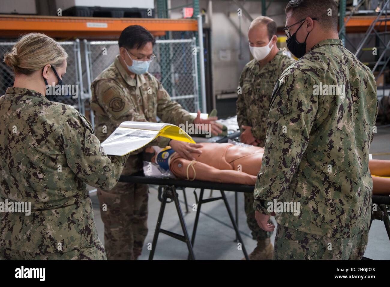 A 446th Airlift Wing Reserve Citizen Airman participates in a Trauma ...