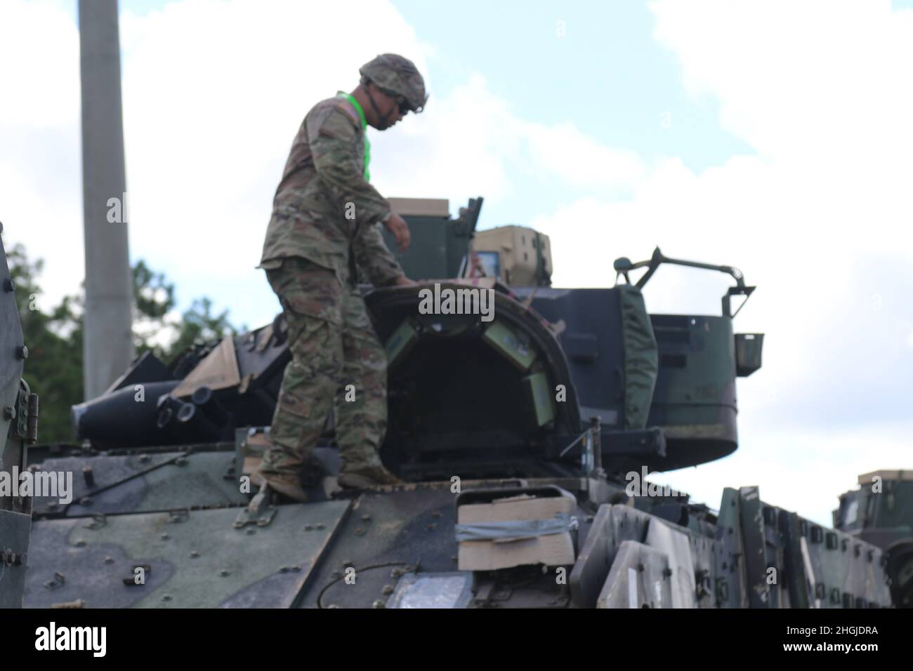 A Soldier assigned to the 1st Battalion, 64th Armor Regiment, 1st ...