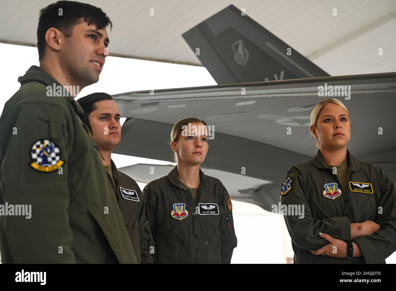 U.S. Air Force air battle managers and a mission system operator ...