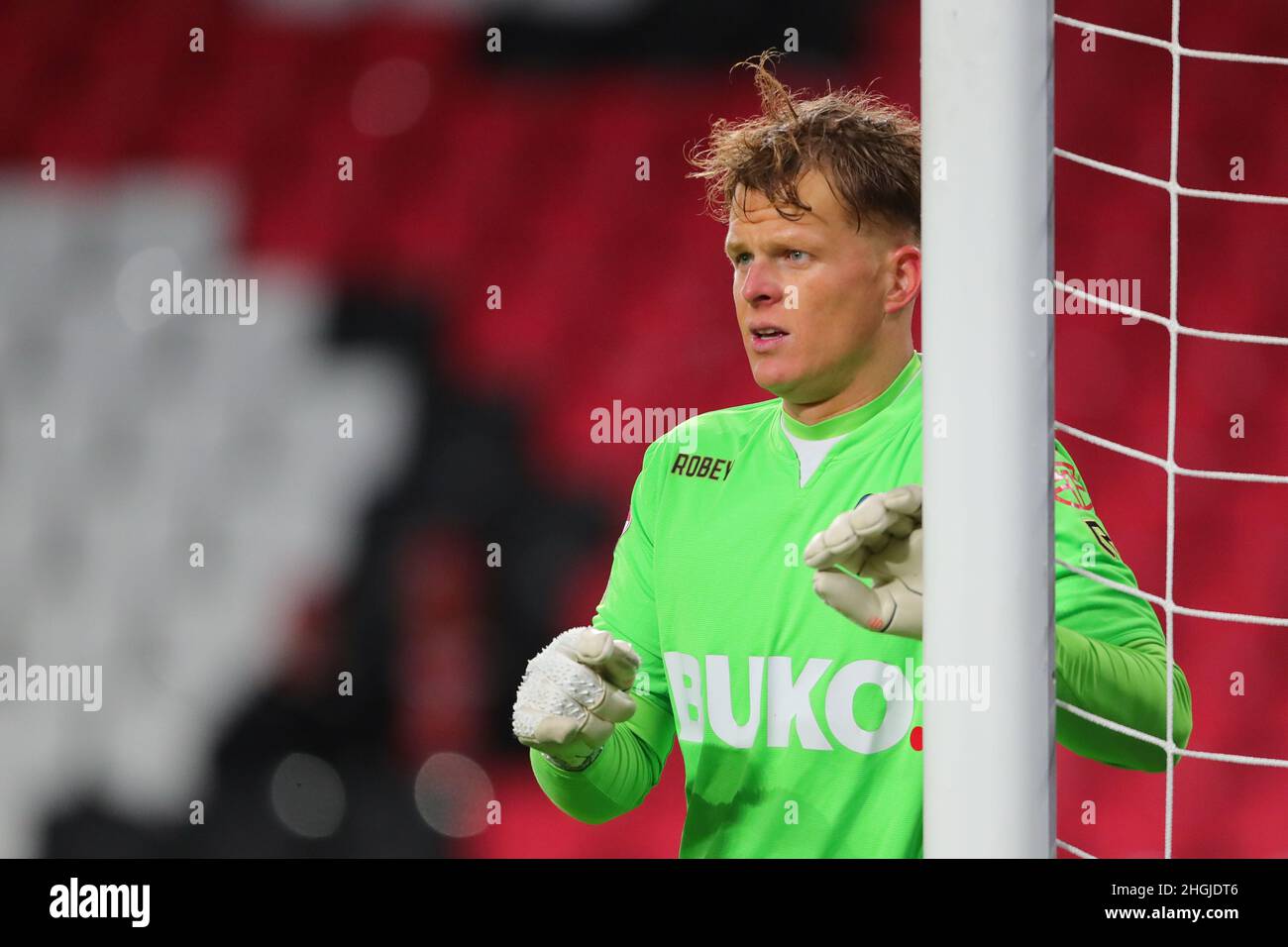 EINDHOVEN, NETHERLANDS - JANUARY 20: goalkeeper Ronald Koeman Jr of SC ...
