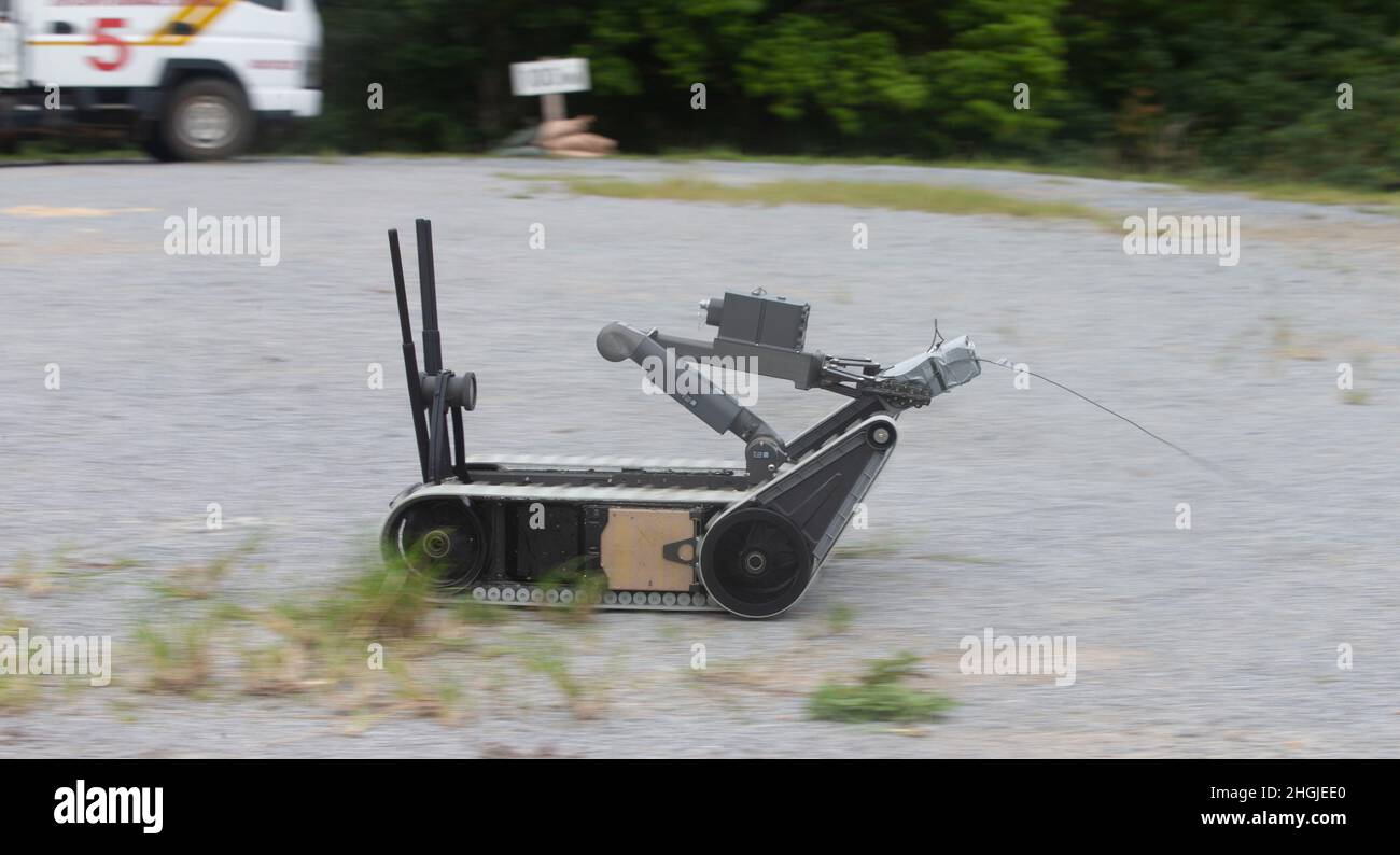 U.S. Marine Corps Sgt. Joshua Upright, an explosive ordnance disposal ...