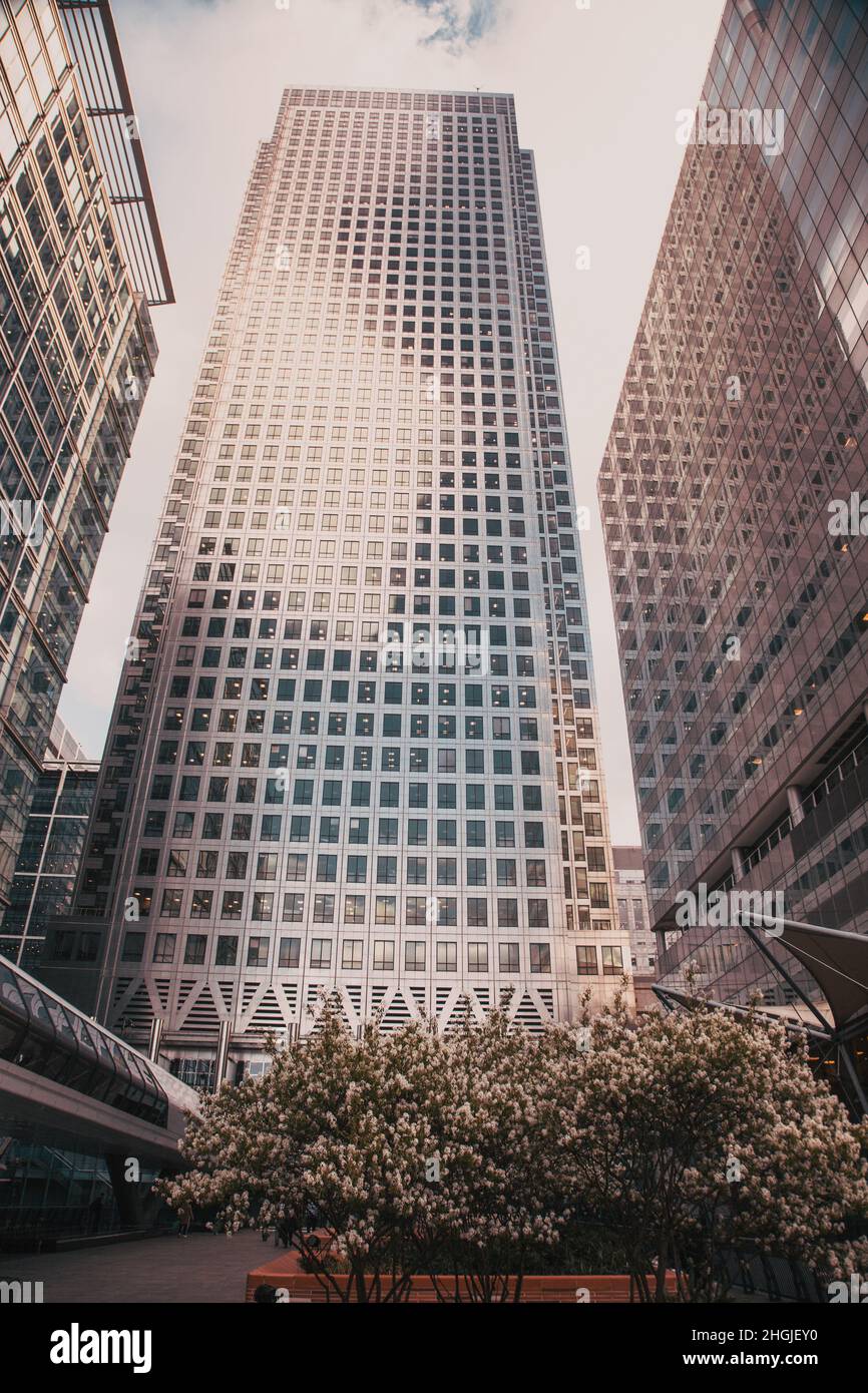 glass façade of tall skyscraper business buildings Stock Photo - Alamy