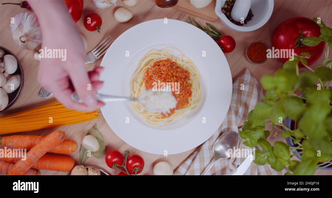 Spaghetti pasta film hi-res stock photography and images - Alamy