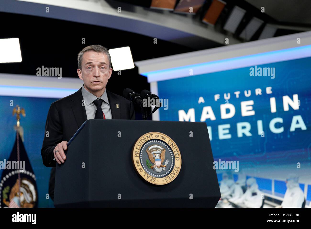 Washington DC, USA. 21st Jan, 2022. Intel CEO Patrick Gelsinger ...