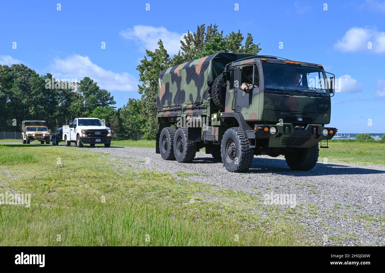 U.S. Army Soldier assigned to the 149th Seaport Operations Company, 7th ...