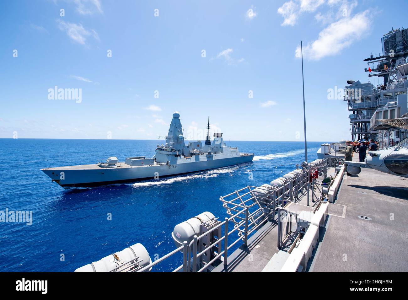 PHILLIPINE SEA (Aug. 20,2021) The Royal Navy Destroyer HMS Defender ...