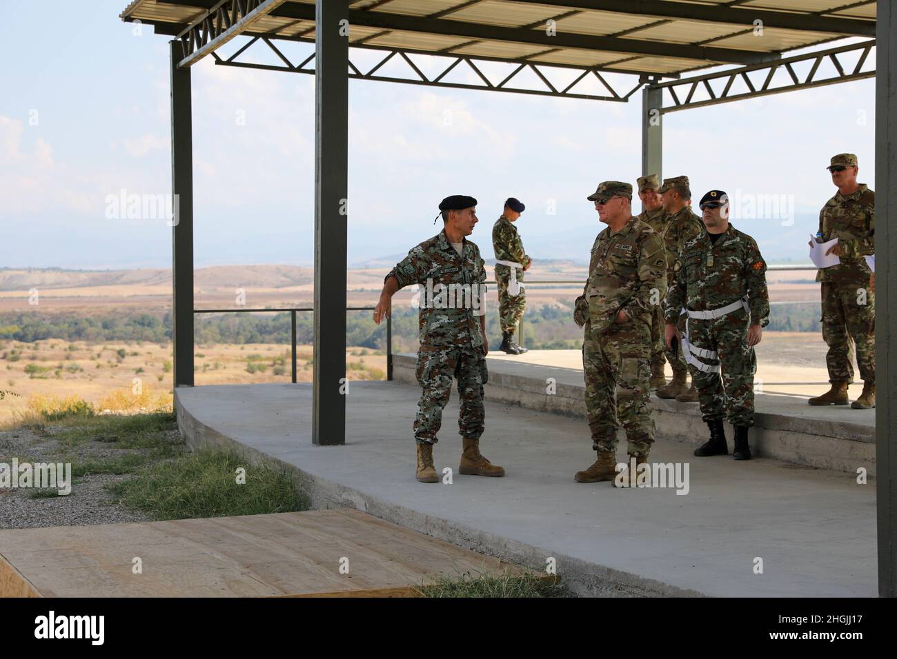 Range Commander, LTC Zdravko Pejovski with the Army of North Macedonia ...