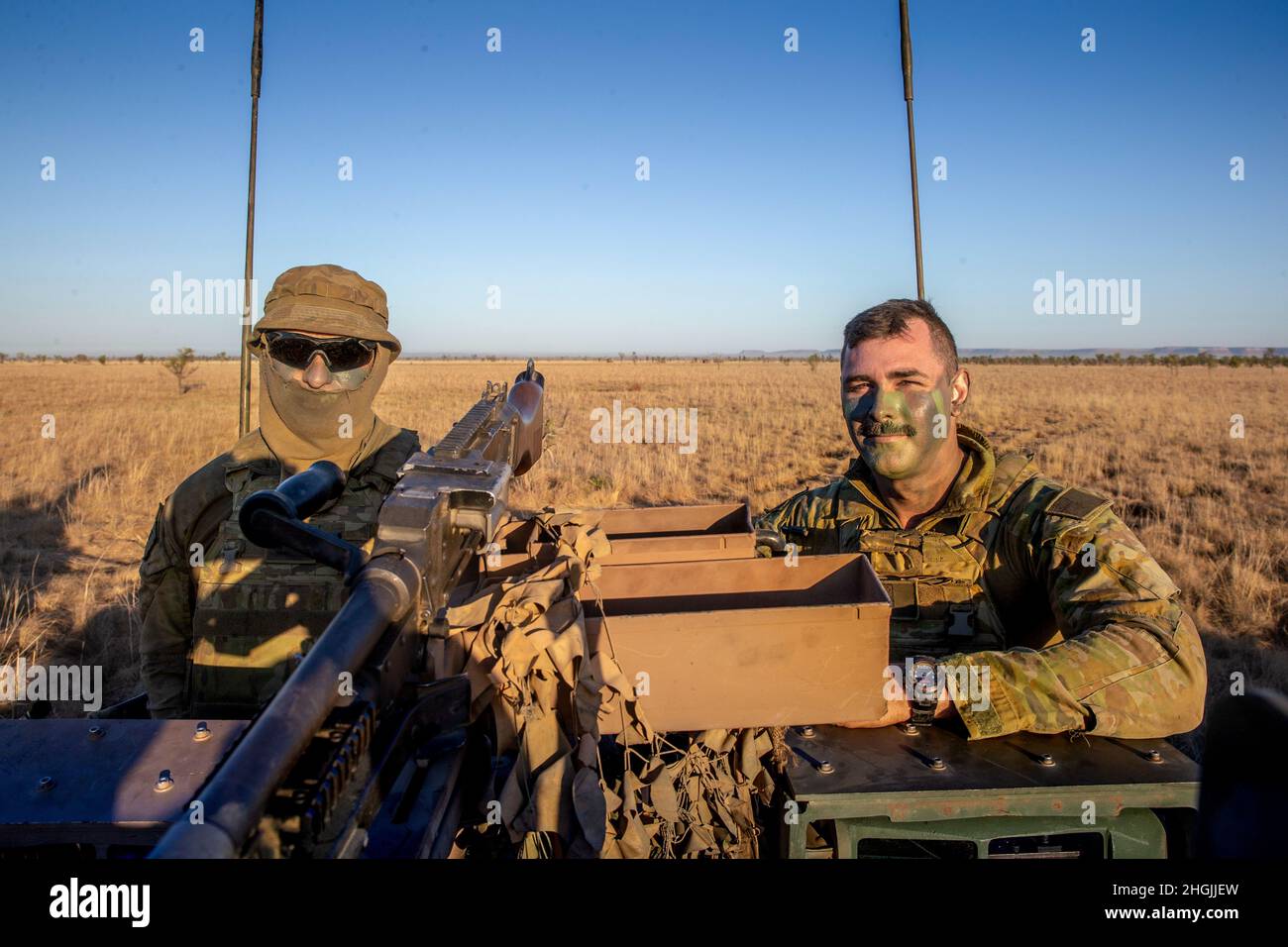 Australian Army Trooper Sam Richards, an Australian Service Light ...
