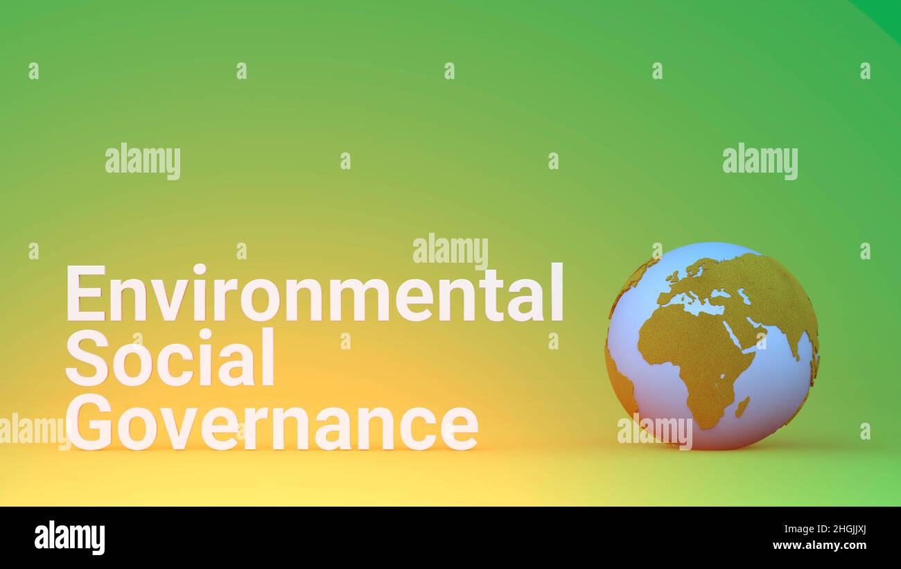 ESG concept background. Environmental Social Governance Principle in ...