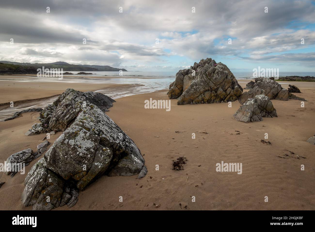 Seascape. Rocky beach in Malin Well. Donegal. Ireland Stock Photo - Alamy