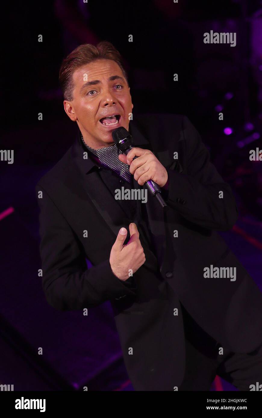 Cristian Castro, Mexican singer at the palenque Expogan 2017 in ...