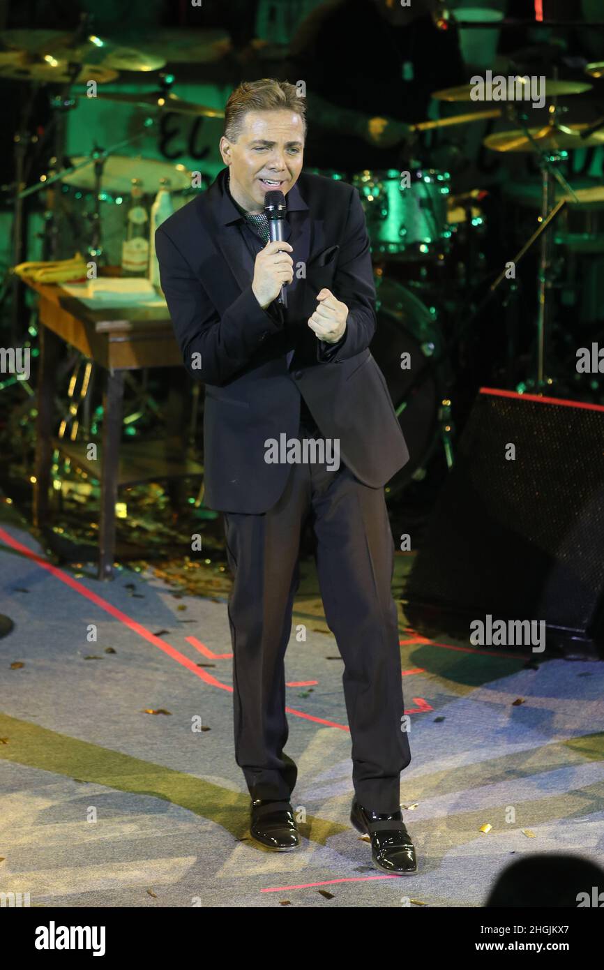 Cristian Castro, Mexican singer at the palenque Expogan 2017 in ...