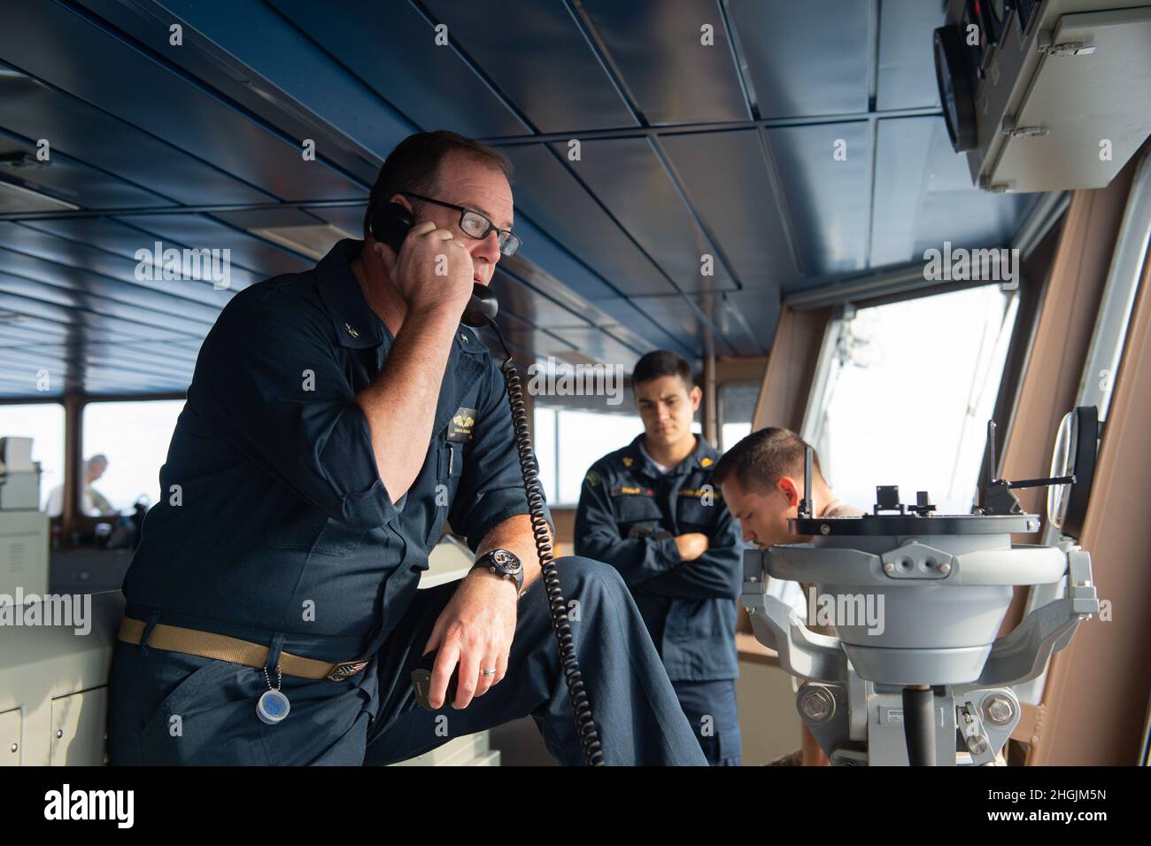 210822-N-LK647-0004 ATLANTIC OCEAN (Aug. 22, 2021) Capt. Chad Graham ...