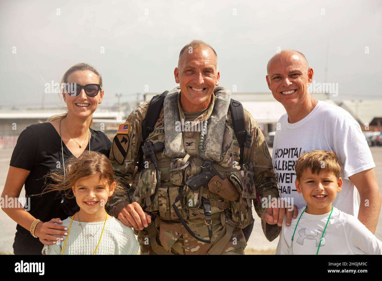 Col. Stephen Gventer, Commander of JTF-B, poses for a photo with the ...