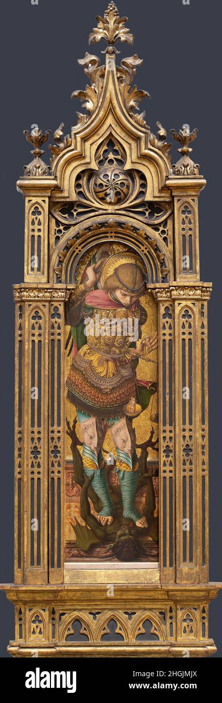 Saint Michael - 1476c. - tempera su tavola di pioppo 90,5 x 26,5 cm ...