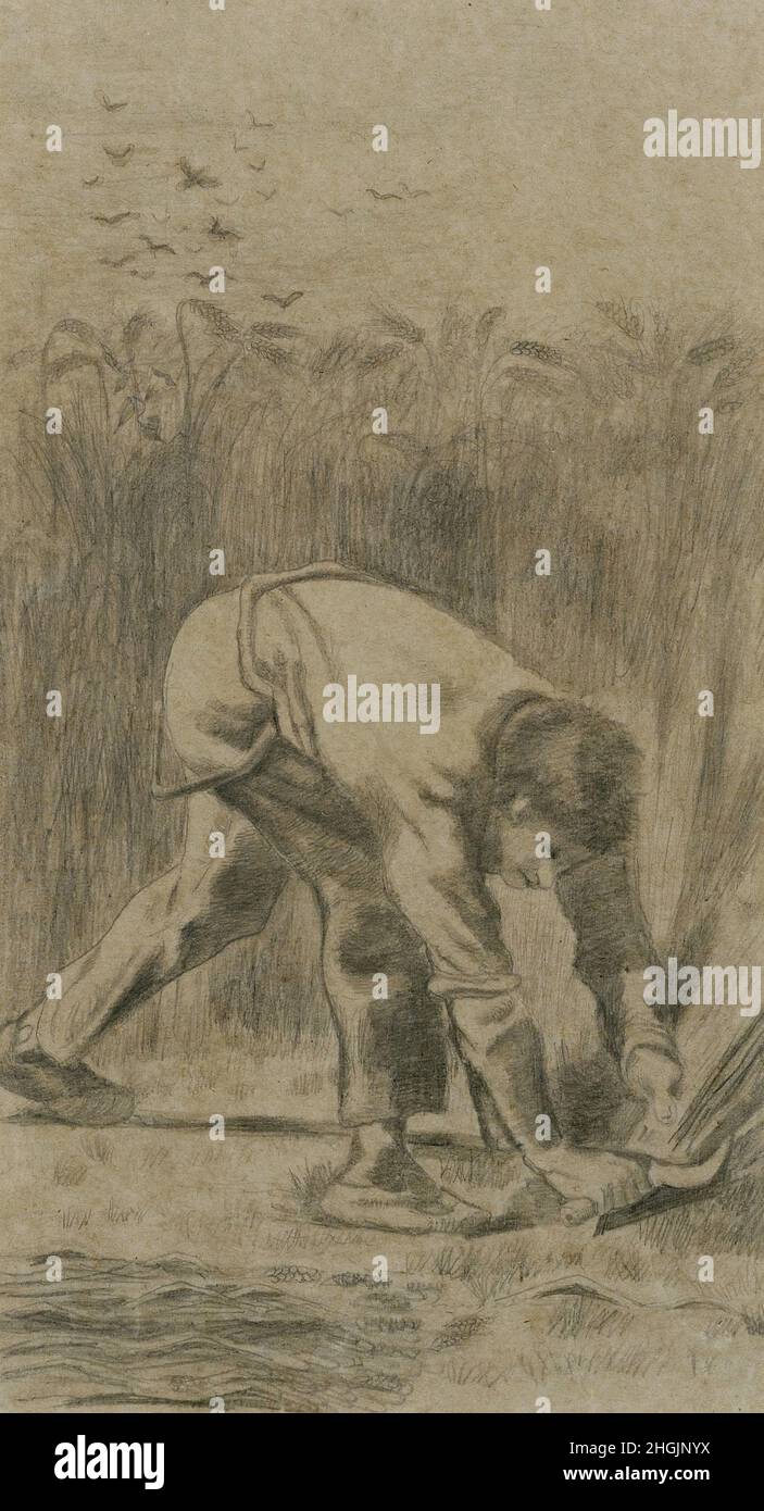 Moissoneur à la faucille - 1880 - no info - Van Gogh Vincent Stock ...