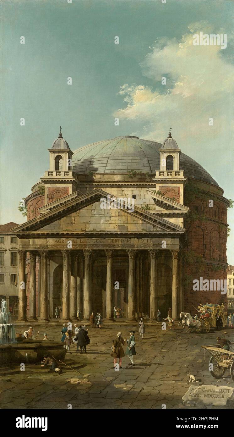 The Pantheon - 1742 - oil on canvas 183,5 x 105,7 cm - Canal Giovanni ...