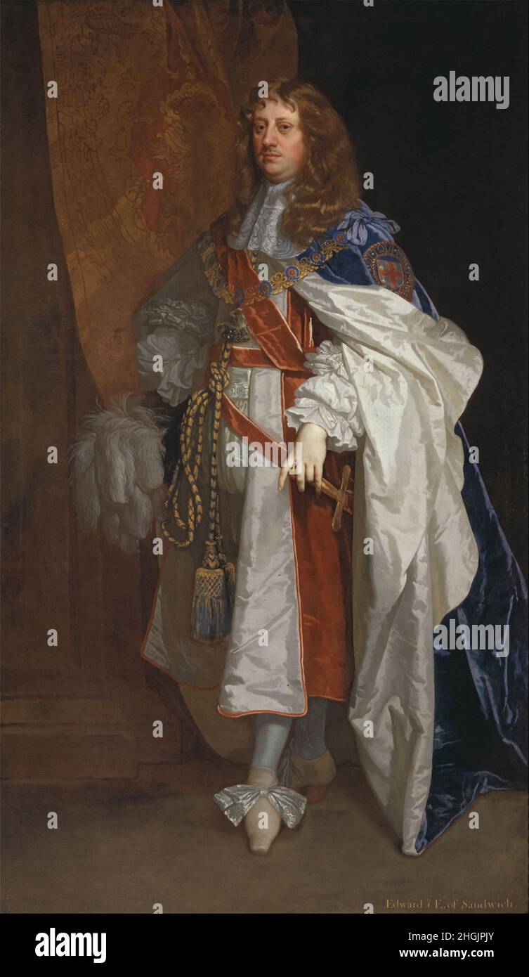 Peter Lely - Edward Montagu, 1st Earl of Sandwich Stock Photo - Alamy
