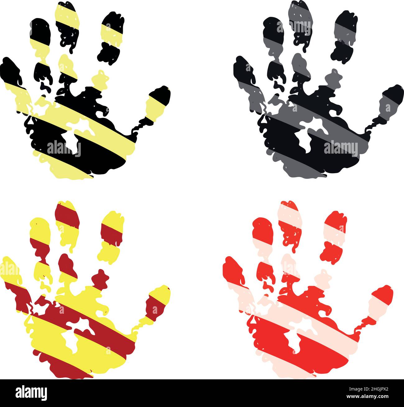 Hand palm prints hi-res stock photography and images - Alamy