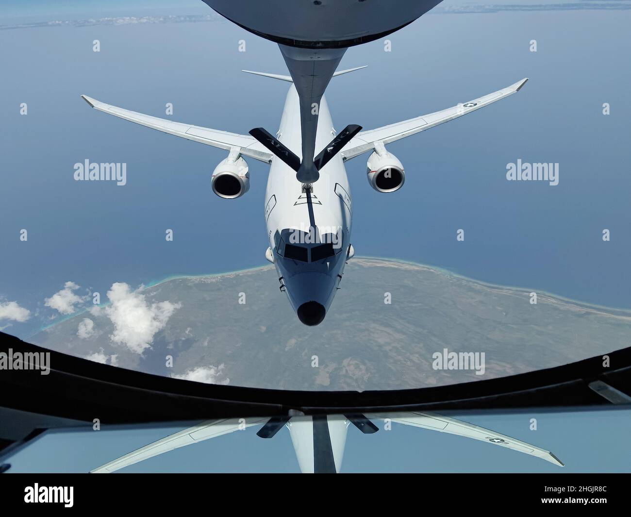 Patrol Squadron (VP) 10 P-8A Poseidon is refueled over Haiti by a KC ...