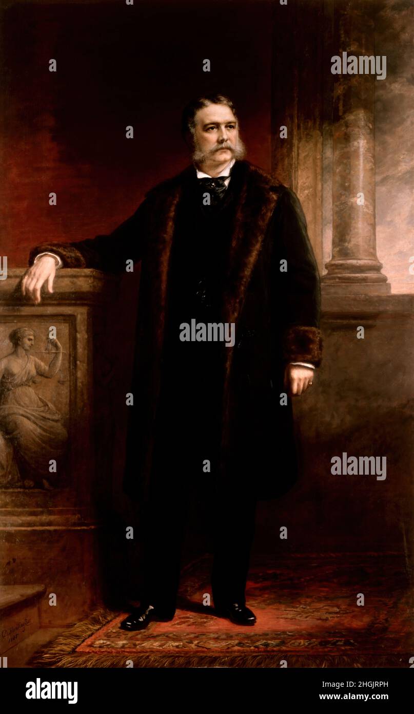 Daniel Huntington - Chester Alan Arthur Stock Photo - Alamy