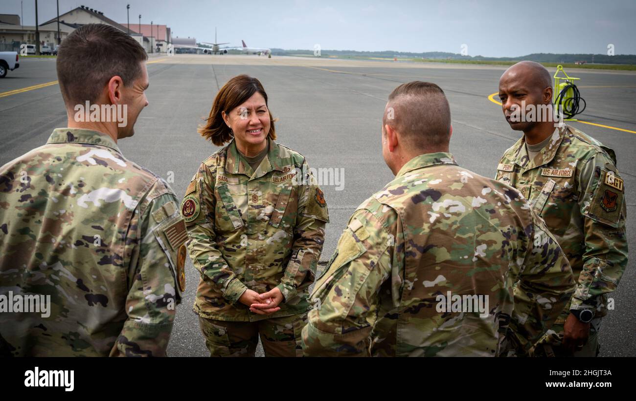 Chief Master Sgt. of the Air Force JoAnne S. Bass and Chief Master Sgt ...
