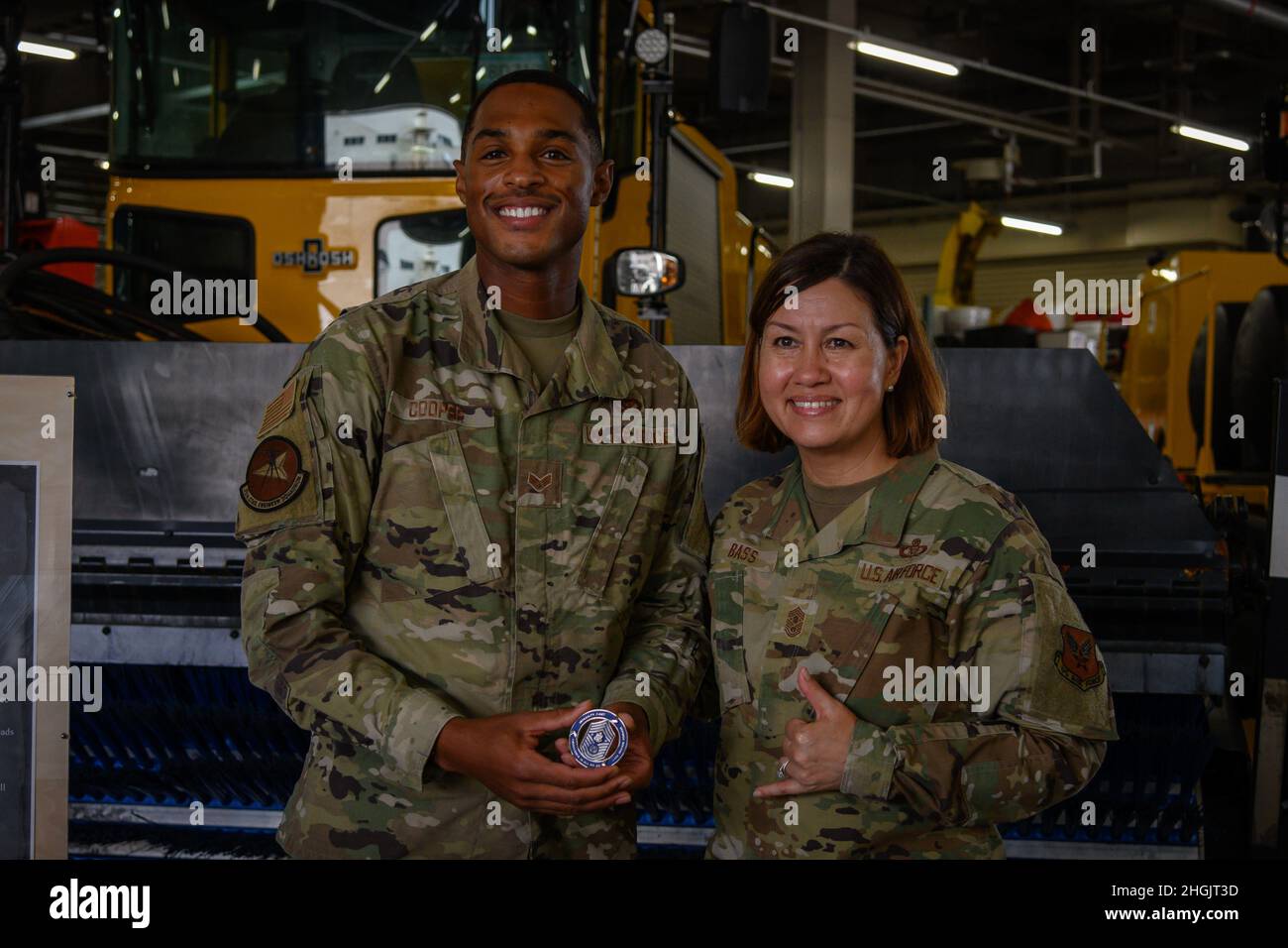Chief Master Sgt. of the Air Force JoAnne S. Bass coins Senior Airman ...