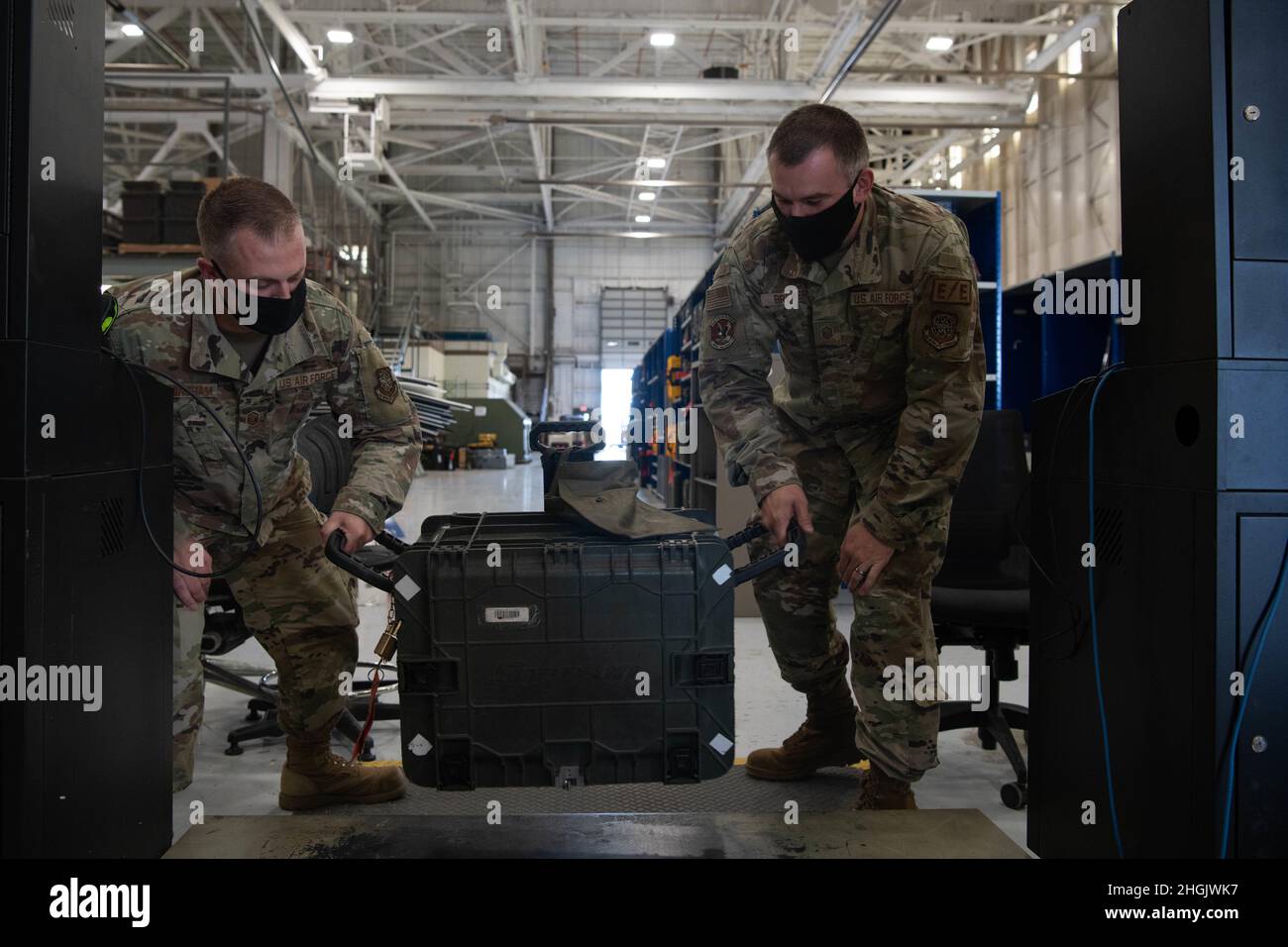 Master Sgt. Michael Cunningham (left), 22nd Aircraft Maintenance ...