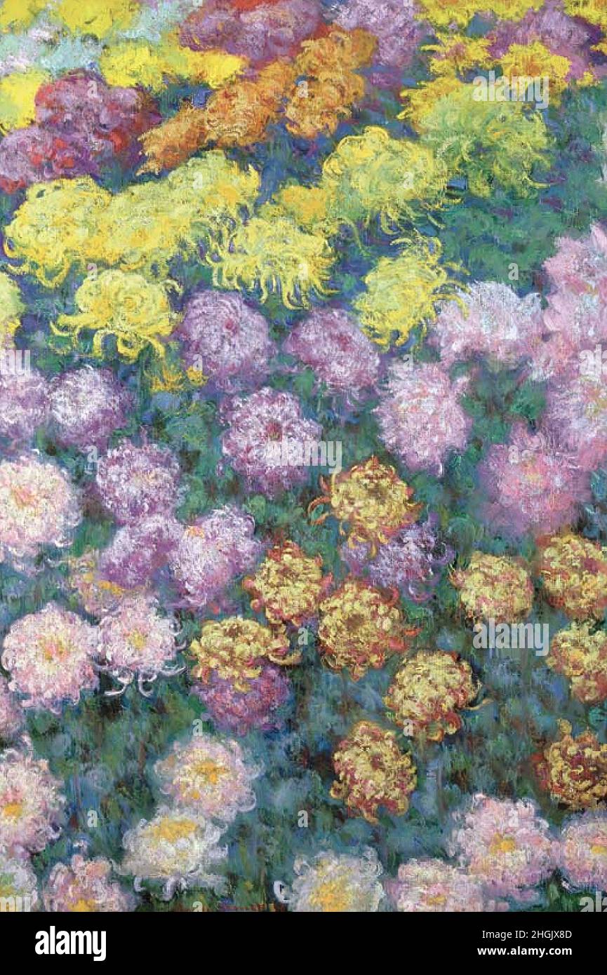 Claude Monet Chrysanthemums 1897 at Ray Ratliff blog