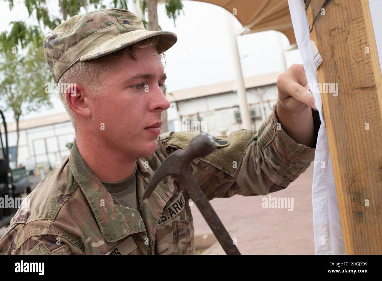 CAMP LEMONNIER, Djibouti (Aug. 24, 2021) U.S. Army Spc. Dylan Lewis ...