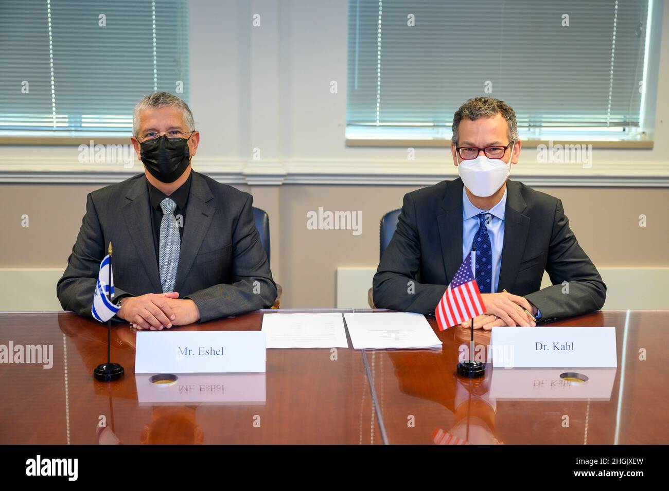 Under Secretary of Defense for Policy Dr. Colin H. Kahl and Director General of the Israeli ...